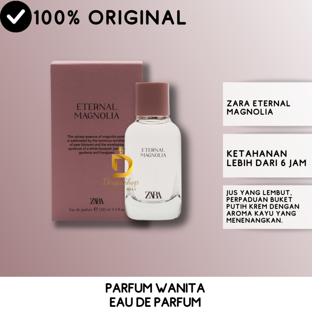 Jual Zara Eternal Magnolia EDP For Women | Shopee Indonesia