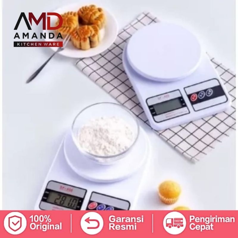 Jual [AMANDA] Timbangan Digital Kichen scale Timbangan kue sayur buah ...
