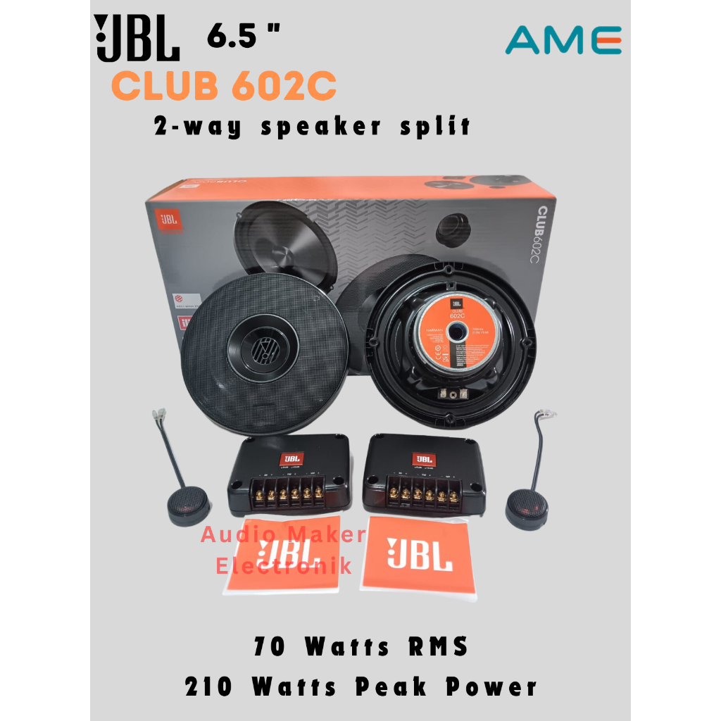 Jual Speaker Split Mobil JBL CLUB 602C 6,5 inch Speaker Component 2-Ways JBL CLUB Split Mobil 6. ...
