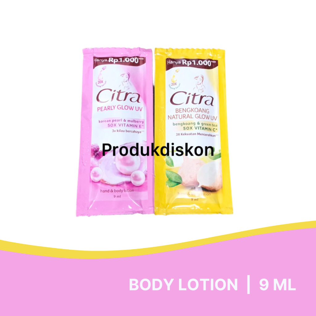 Jual CITRA Hand & Body Lotion Sachet 9ml | Shopee Indonesia