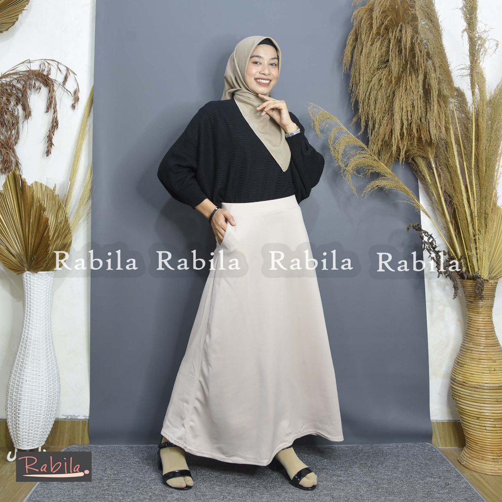 Jual Rok Line A Scuba Premium Quality - Bawahan wanita Polos Kekinian ...