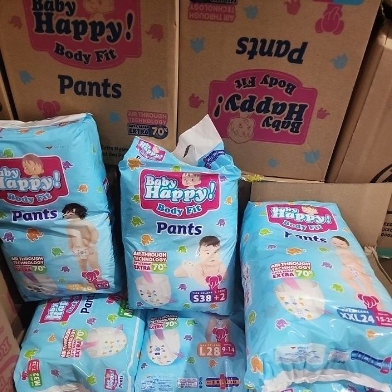 Jual Baby Happy Pants S40 M32 L28 XL26 XXL24 | Shopee Indonesia