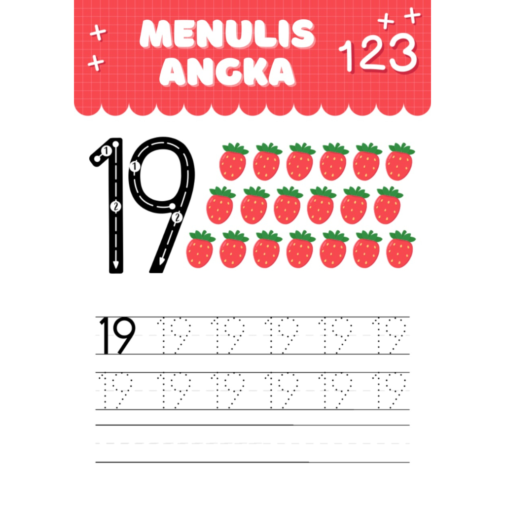 Jual Aktivitas Anak Belajar Menulis Angka / Gambar Sketsa Angka seri 11 ...