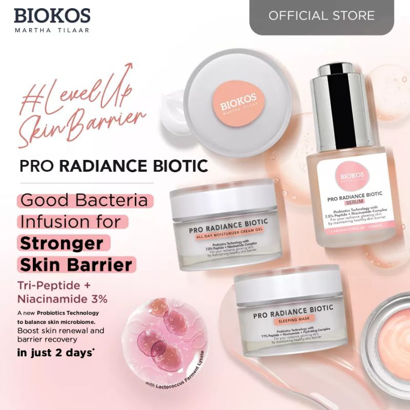 Jual Biokos Pro Radiance Biotic Serum (Probiotic Serum) 20ml | Shopee ...