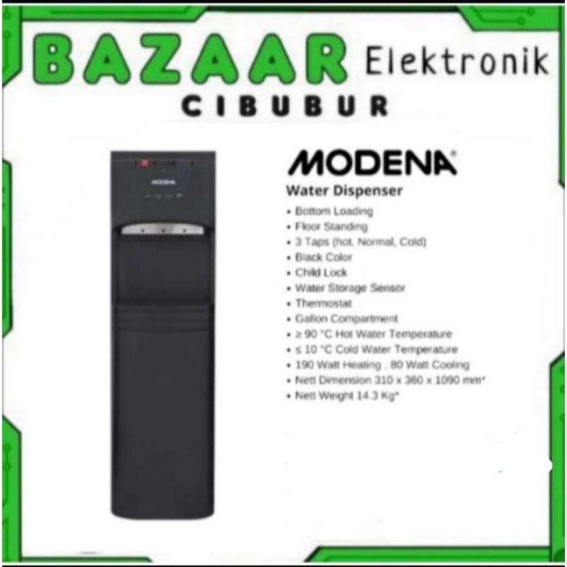 Jual MODENA WATER DISPENSER DD7302L / DD 7302 L / DD-7302L ( GALON BAWAH) | Shopee Indonesia