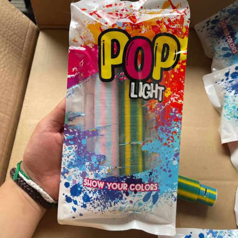 Jual Pop Light Alfamart 2pcs pop pipes Mainan anak pop light Pipa Nyala ...