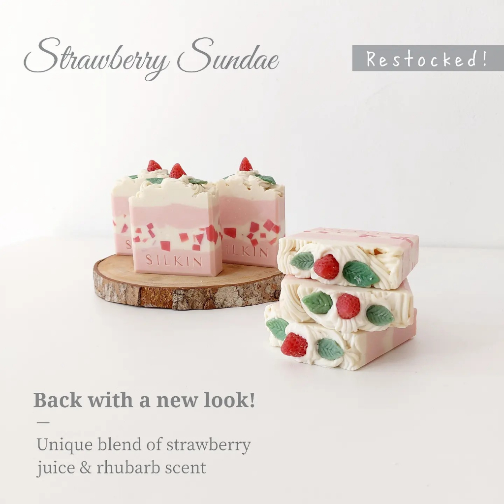 Jual STRAWBERRY SUNDAE - Handmade Soap / Sabun Batang Natural / Artisan ...