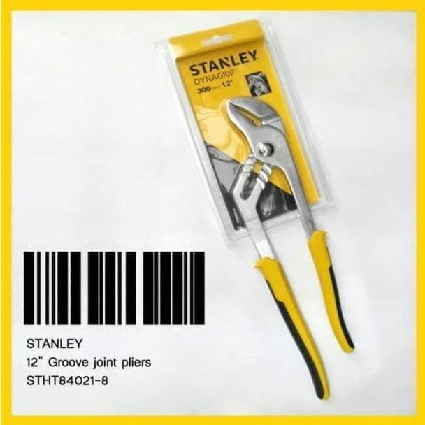 Jual Tang Burung Stanley 12" Dynagrip Groove Joint Pliers STHT84021-8 ...