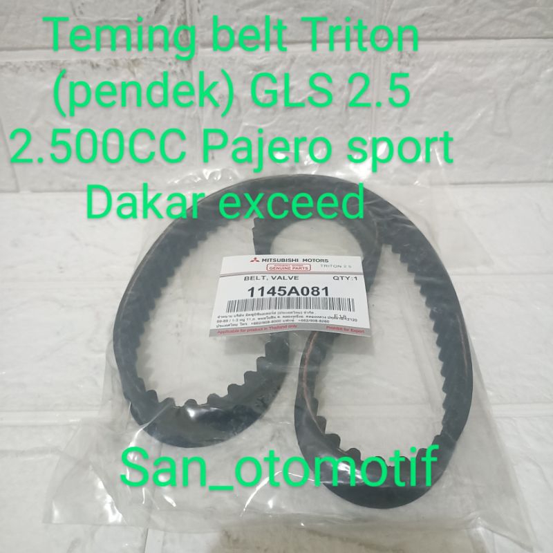 Jual Timing belt Triton (pendek) GLS 2.5 2.500CC Pajero sport Dakar ...