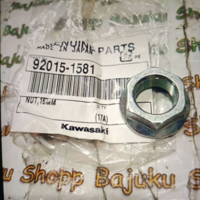 Jual mur nut rumah kopling rr mono 16mm 16 mm ninja 250 rr mono klx250 ...