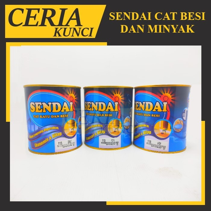 Jual SENDAI CAT MINYAK BESI DAN KAYU WARNA PUTIH, HITAM 0.8 KG | Shopee ...