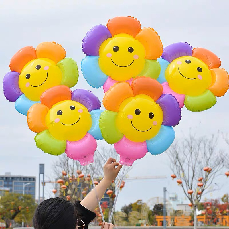 Jual BALON FOIL BUNGA MATAHARI / BALON BUNGA MATAHARI RAINBOW | Shopee ...
