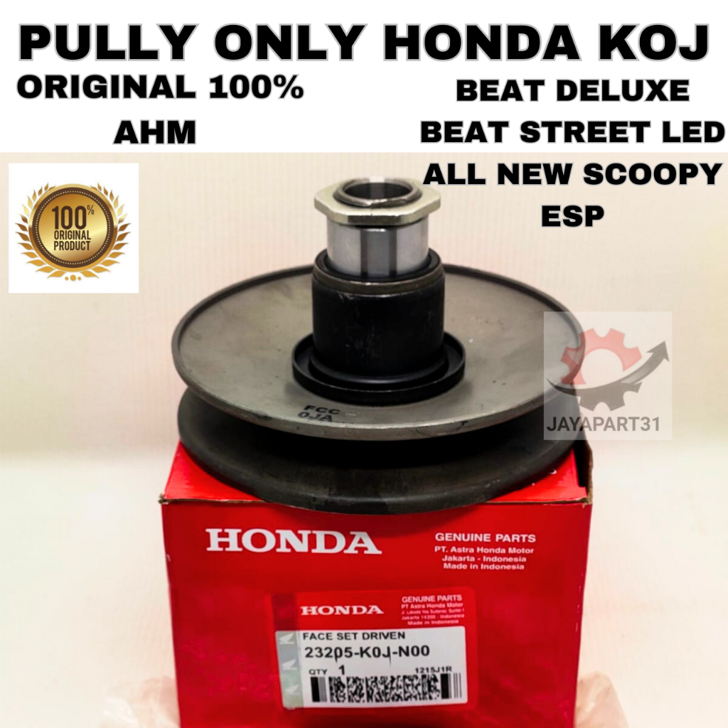 Jual PULLY PULLEY PULY ONLY HONDA KOJ ORIGINAL 100% AHM BEAT STREET LED ...
