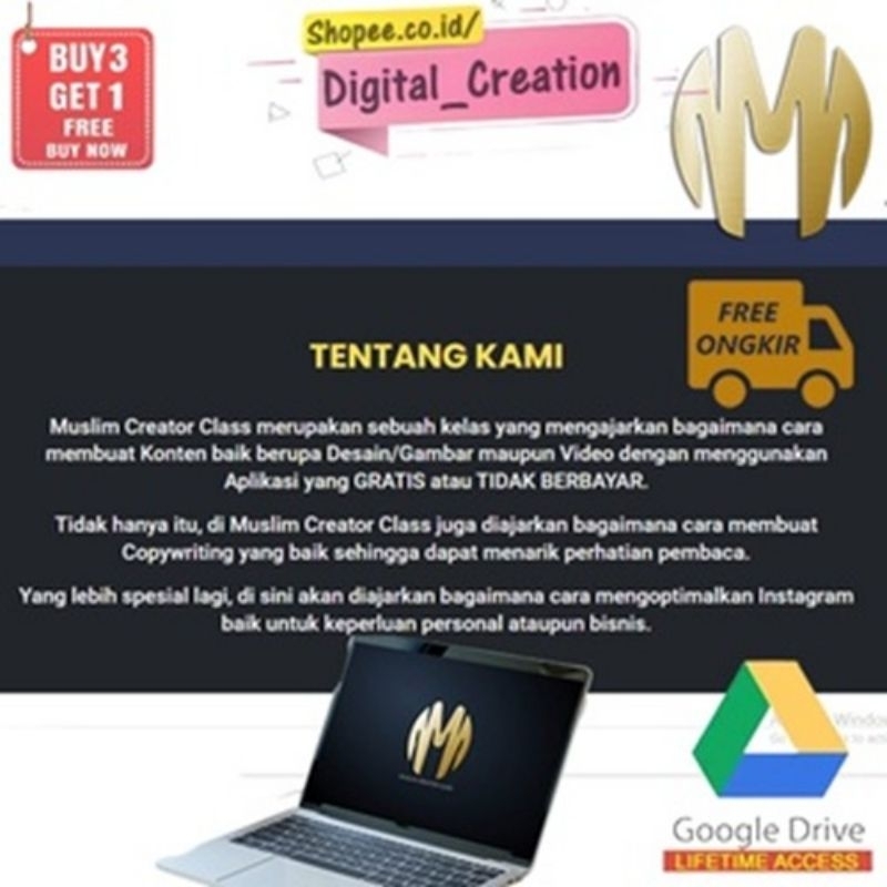 Jual Muslim Creeator Class Paket Platinum | Personal Branding- Muslim Content Creator | Shopee ...