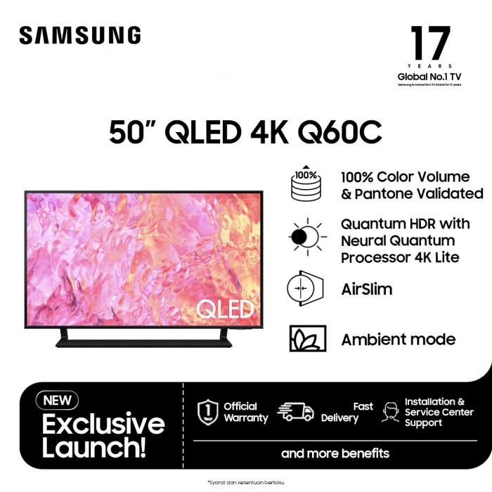 Jual Samsung 50Q60C 50 INCH Q60C QLED 4K Smart TV QA50Q60CAKXXD ...