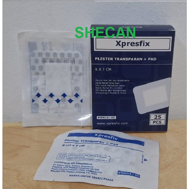 Jual Plester Luka Operasi Anti Air Transparan Xpresfix T-PAD 6x7cm ...