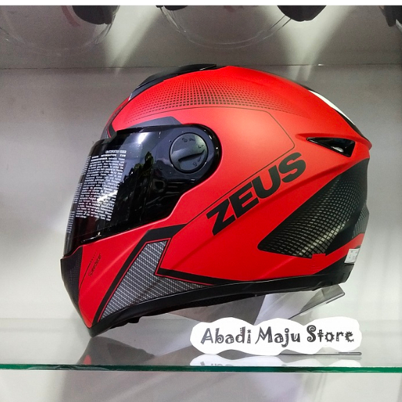 Jual Helm Zeus 811 Speedster Red Doff Original | Shopee Indonesia