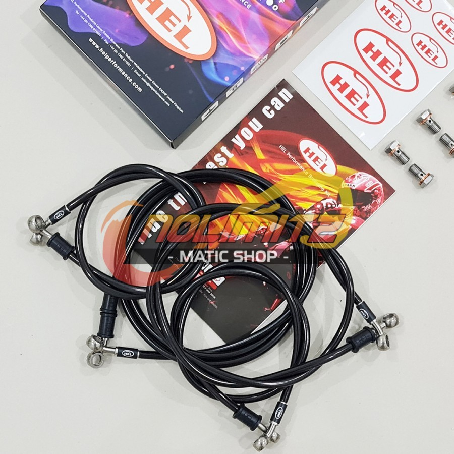 Jual Selang Rem HEL Infinit Depan Belakang Full Kaliper Bawah Yamaha ...