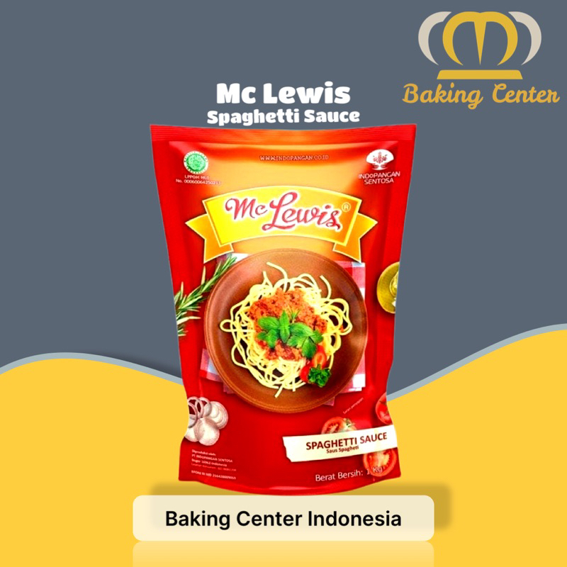 Jual Mc Lewis Spaghetti Sauce 1kg - Mc Lewis Saus Spagheti 1kg | Shopee ...