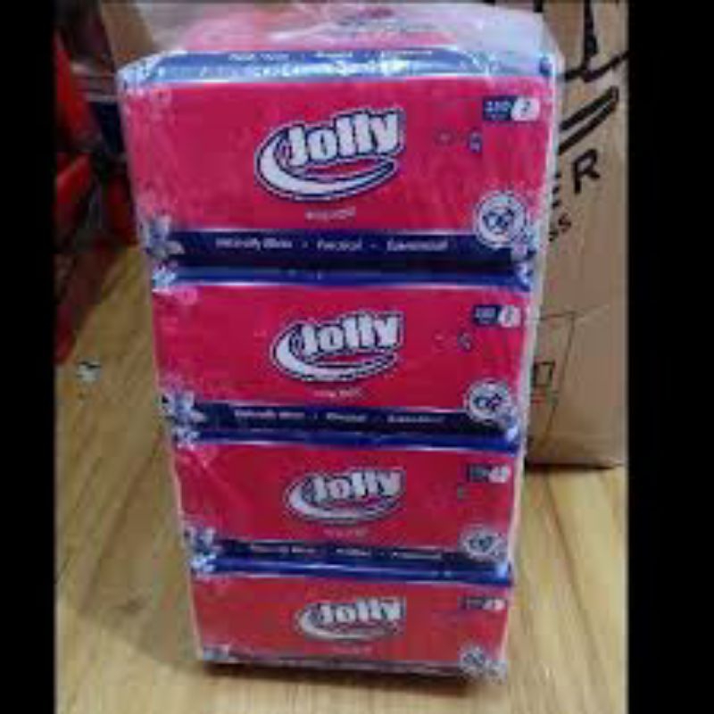 Jual Tissue Jolly Facial 250 sheet 2 play ( 1 paket isi 4 pcs/banded ...