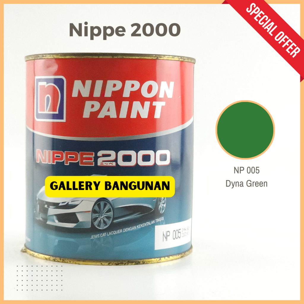 Jual Nippe 2000 Np 005 Dyna Green Cat Kayu Besi NC Nippon Paint Kemasan 1 Liter | Shopee Indonesia