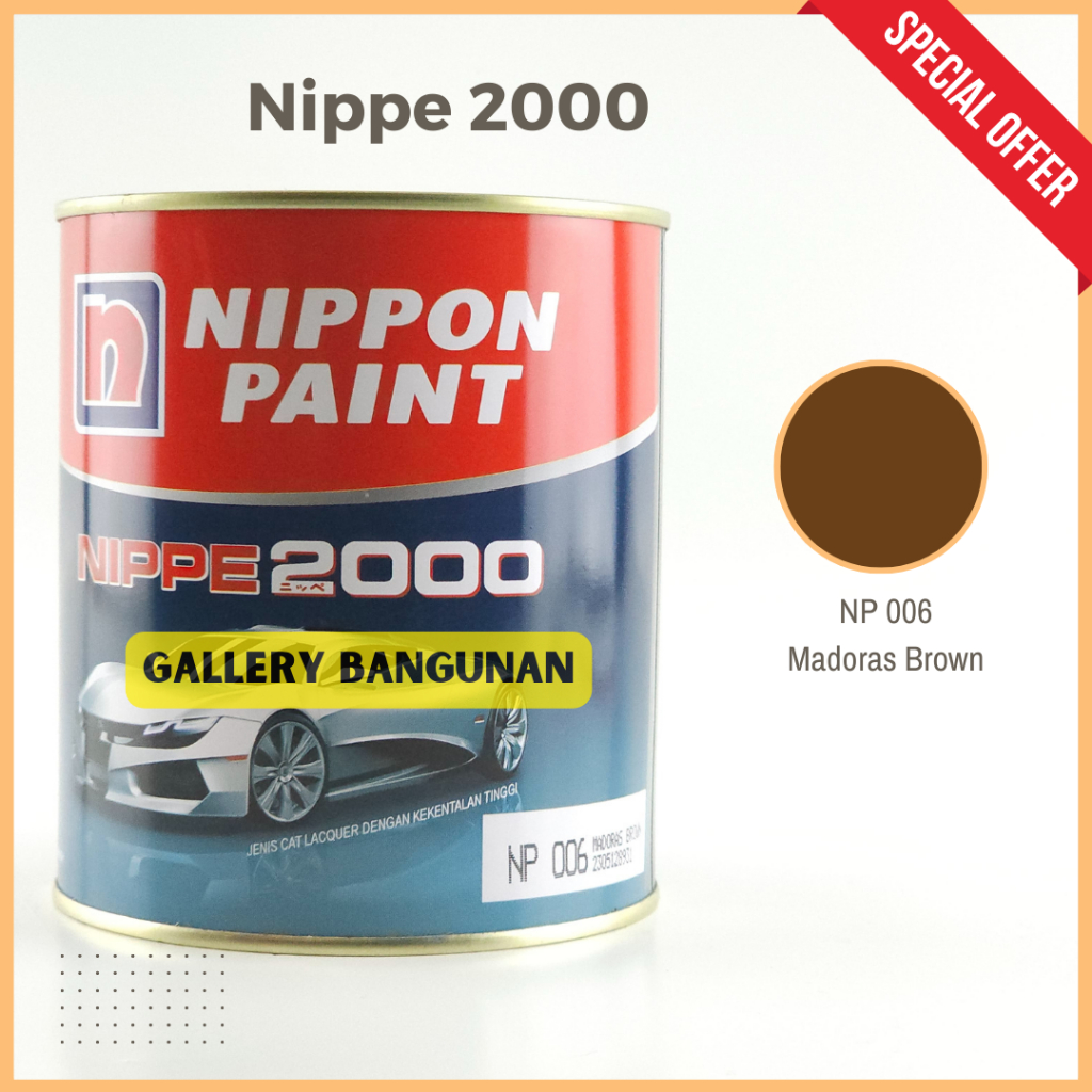 Jual Nippe 2000 Np 006 Madoras Brown Cat Kayu Besi NC Nippon Paint ...
