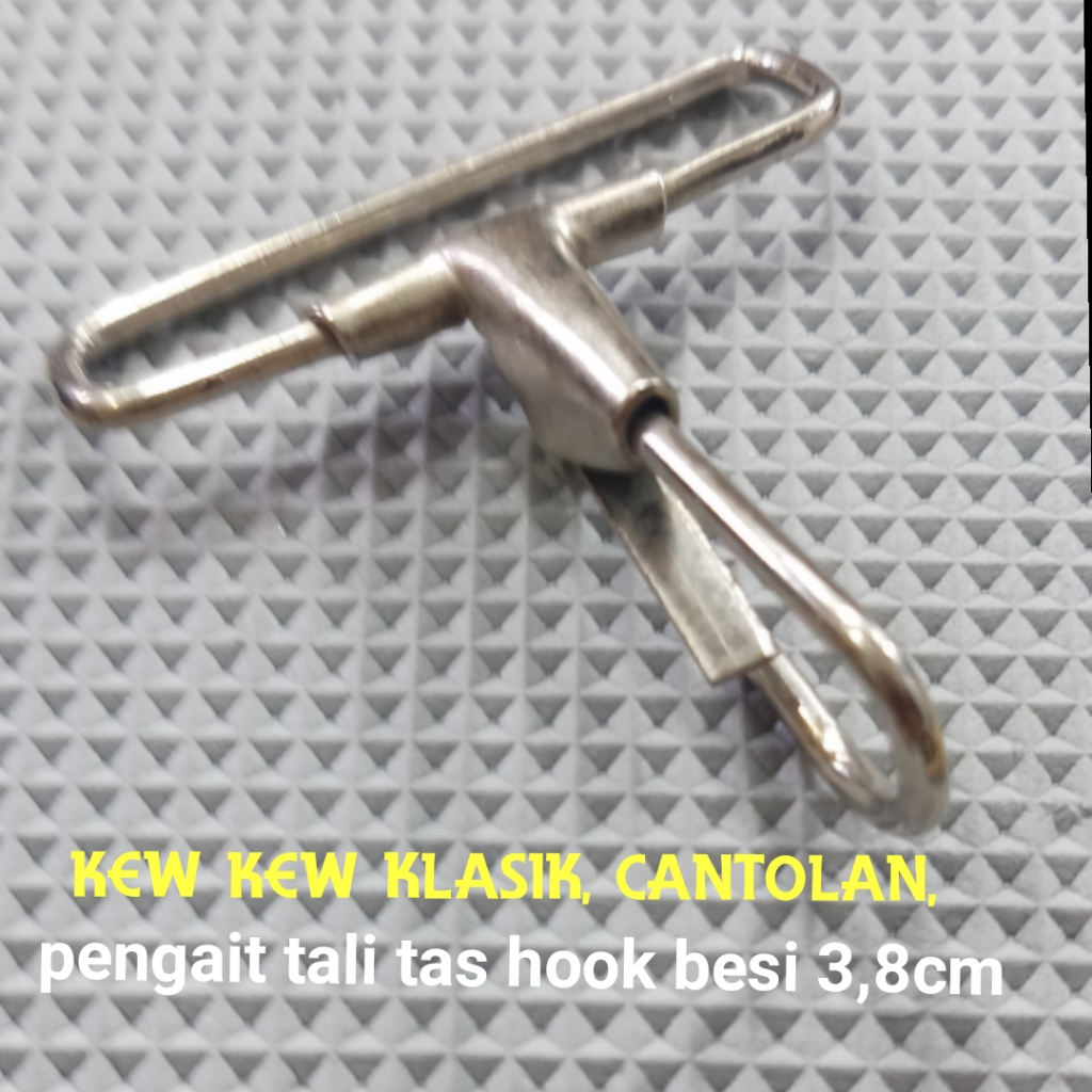 Jual kew kew classic, cantelan, pengait tas Hook besi 3,8cm | Shopee ...