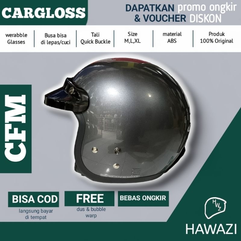 Jual HELM CARGLOSS RETRO | CARGLOSS CFM 100%ORIGINAL | Shopee Indonesia