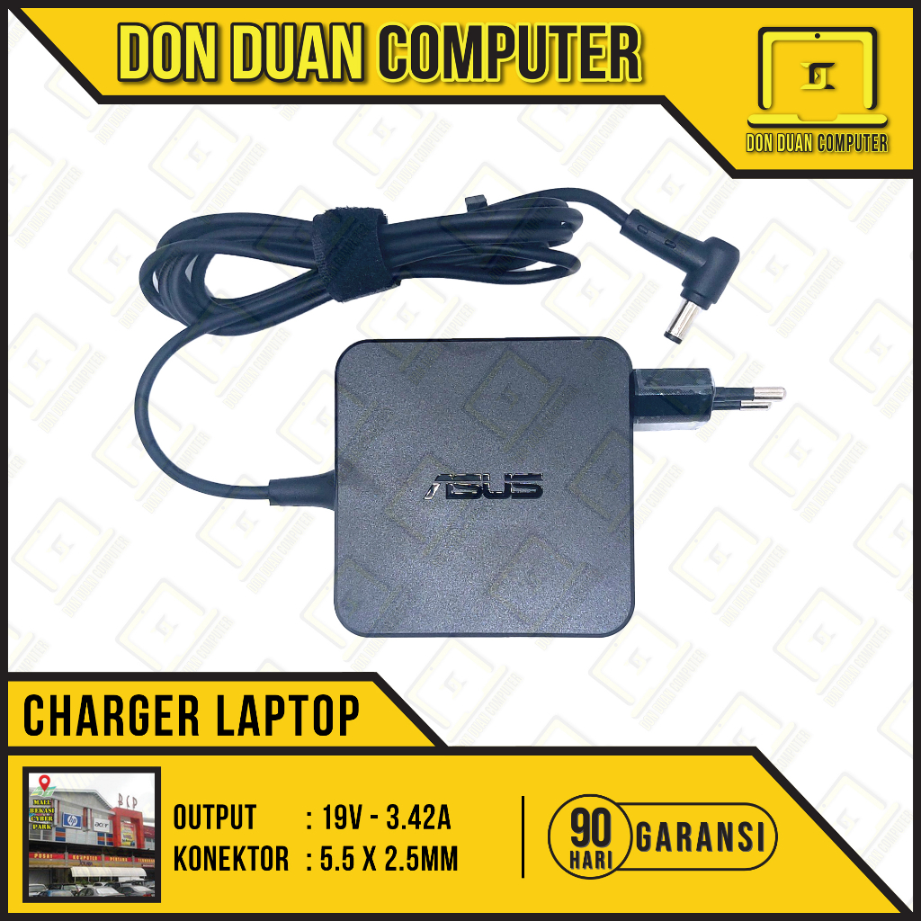 Jual Charger Laptop Asus Vivobook 14 X452E X455L X454Y X454W A455L A43S 65Watt (5.5x2.5mm ...