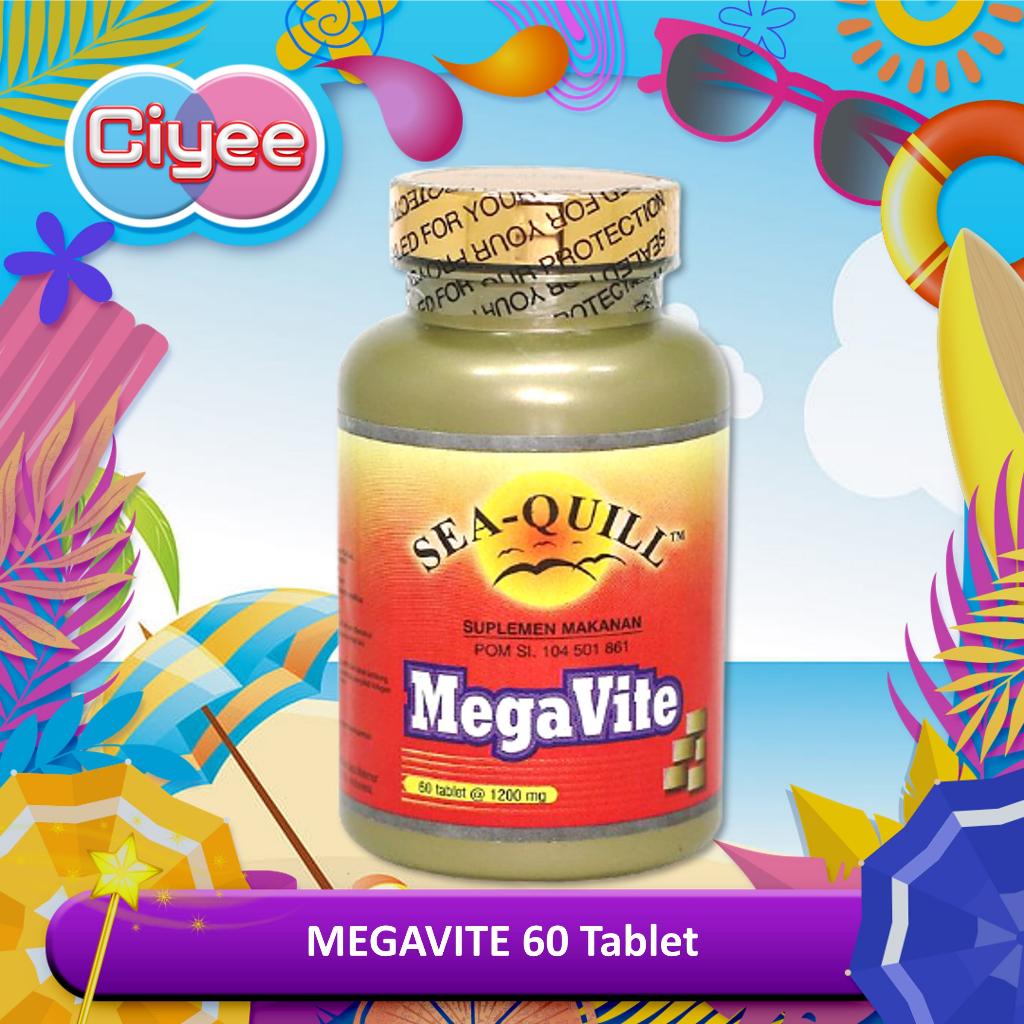 Jual Sea-Quill Megavite 60 Tablet - Sea Quill Vitamin Daya Tahan Tubuh ...