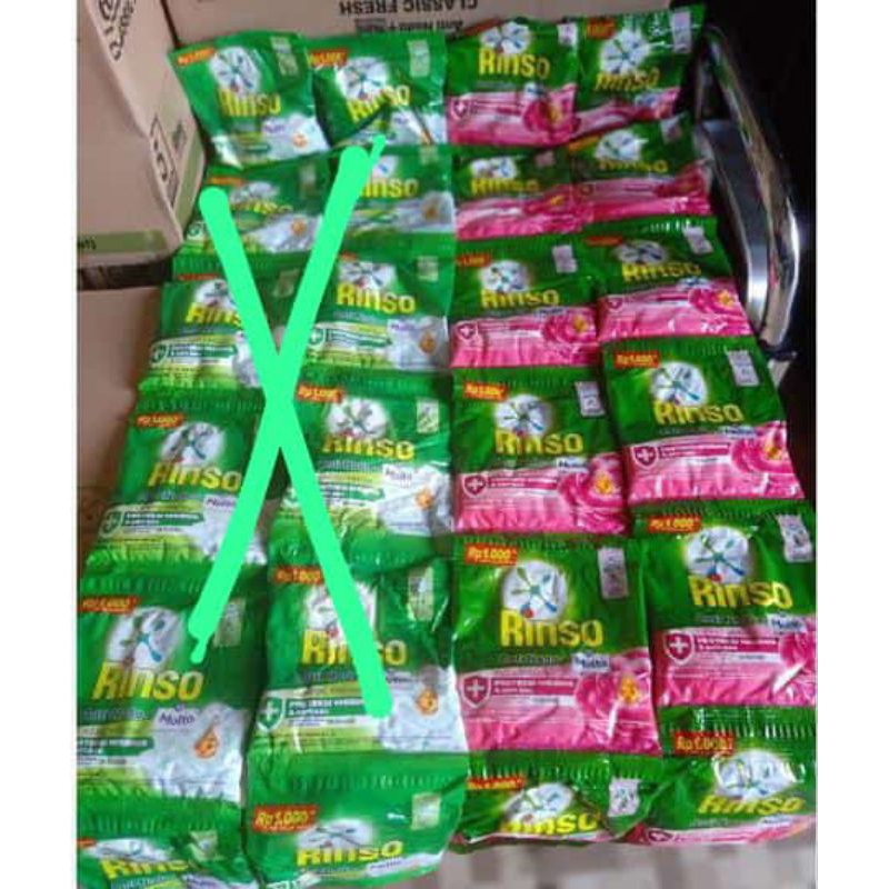Jual Paket rinso bubuk renceng 38g 2 renceng/12 sachet | Shopee Indonesia
