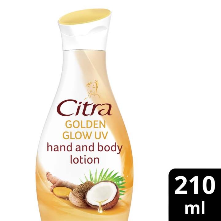 Jual Citra Hand And Body Lotion 210ml - Golden Glow UV Lotion Coconut ...
