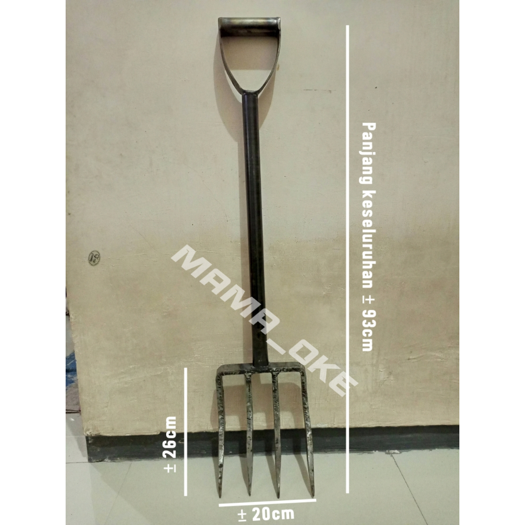Jual Garpu Tanah 4 Gigi Baja Per Asli / Sendok Tanah | Shopee Indonesia