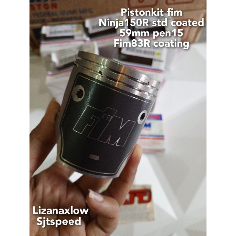 Jual piston fim ninja 150R coated std A B C D E 59 mm pen15 coating ...