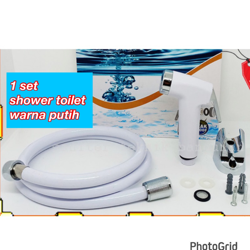 Jual Promo paket shower toilet bidet jet washer stanlis+kran shower ...