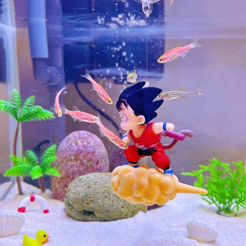 Jual Hiasan aquarium songoku melayang, hiasan aquarium dragon ball ...