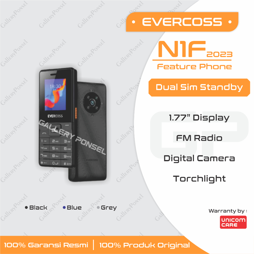 Jual EVERCOSS N1F HP JADUL / FEATURE PHONE - Garansi Resmi | Shopee ...