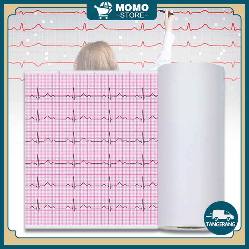 Jual Kertas EKG Roll 80mmx20m 110mmx20m 210mmx20m Kertas ECG Roll Untuk ...