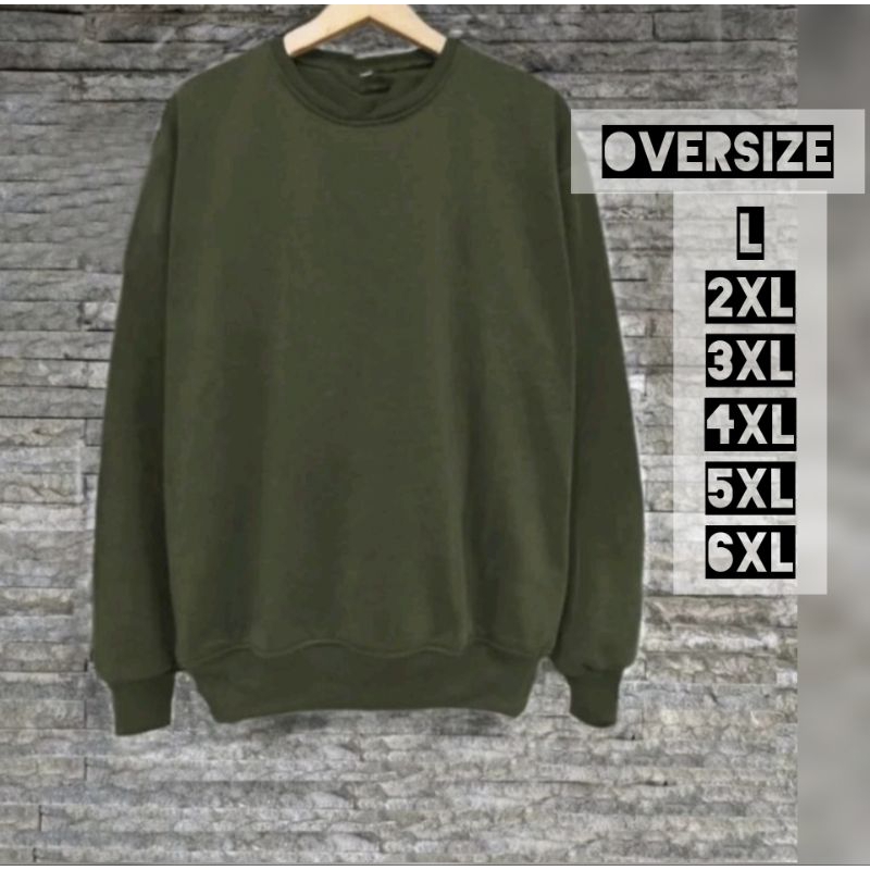 Jual Switer\sweter Crewneck big size JUMBO 4xl 5xl 6xl ld /Crewneck Big ...