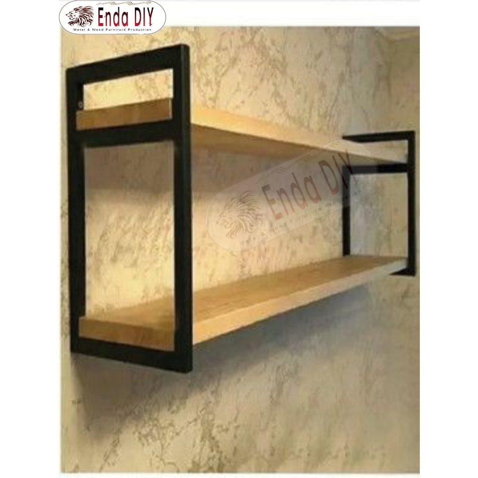 Jual Rak Dapur 2 Susun Minimalis Tempel Dinding Serbagun dari Besi dan ...