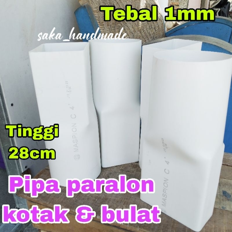 Jual PARALON KOTAK DAN BULAT PIPA 4" TEBAL 1mm | Shopee Indonesia