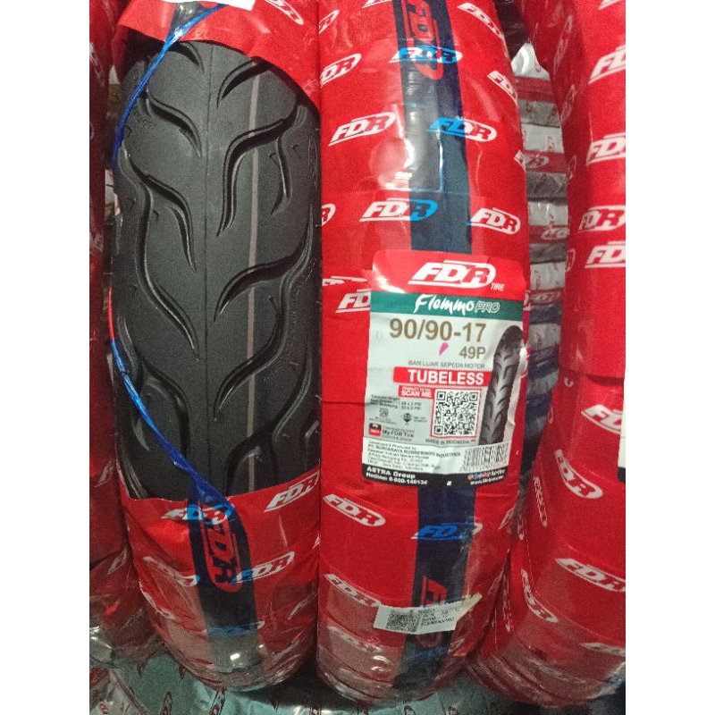 Jual BAN TUBELESS FDR FLEMMO 90/90.17 FREE PENTIL | Shopee Indonesia