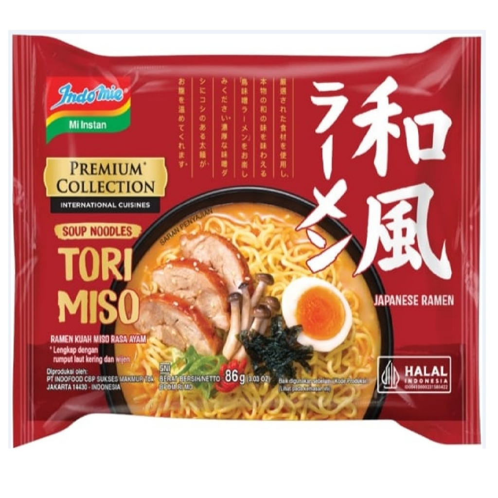 Jual NOODLES/MIE INSTANT INDOMIE PREMIUM COLLECTION TORI MISO RAMEN ...