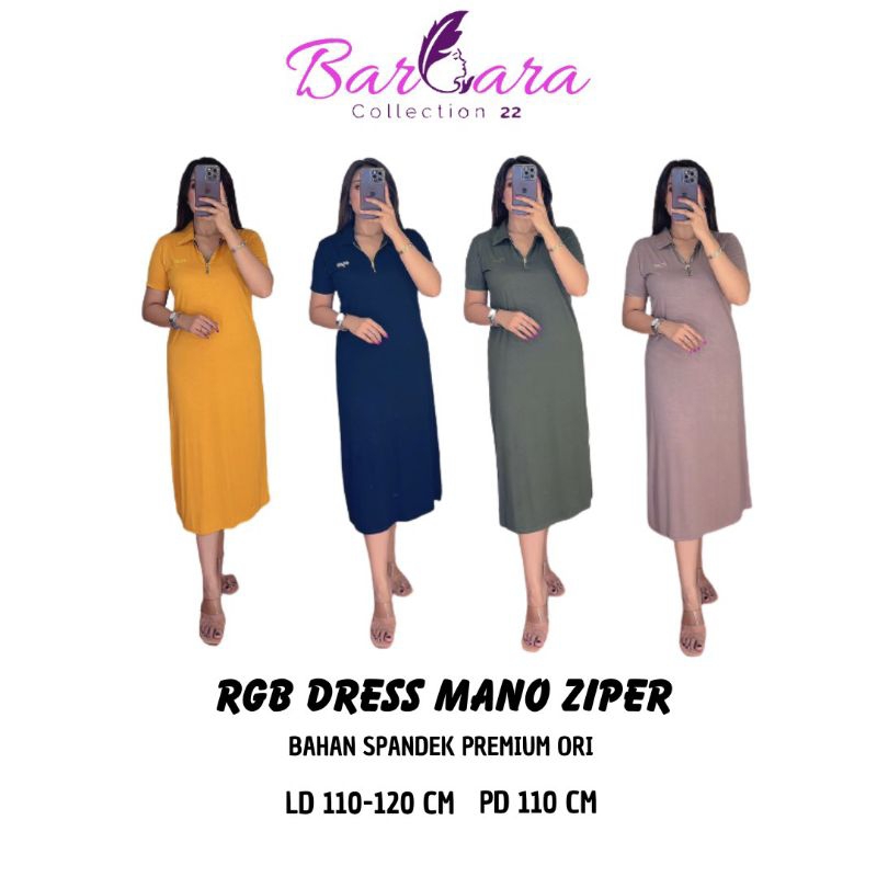 Jual Rgb Dress Wanita Mano Zipper Original | Shopee Indonesia