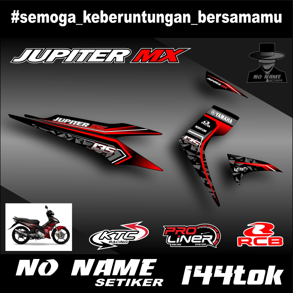Jual Striping Jupiter MX 135 (144tok) 2006 2007 2008 2009 2010 stiker ...