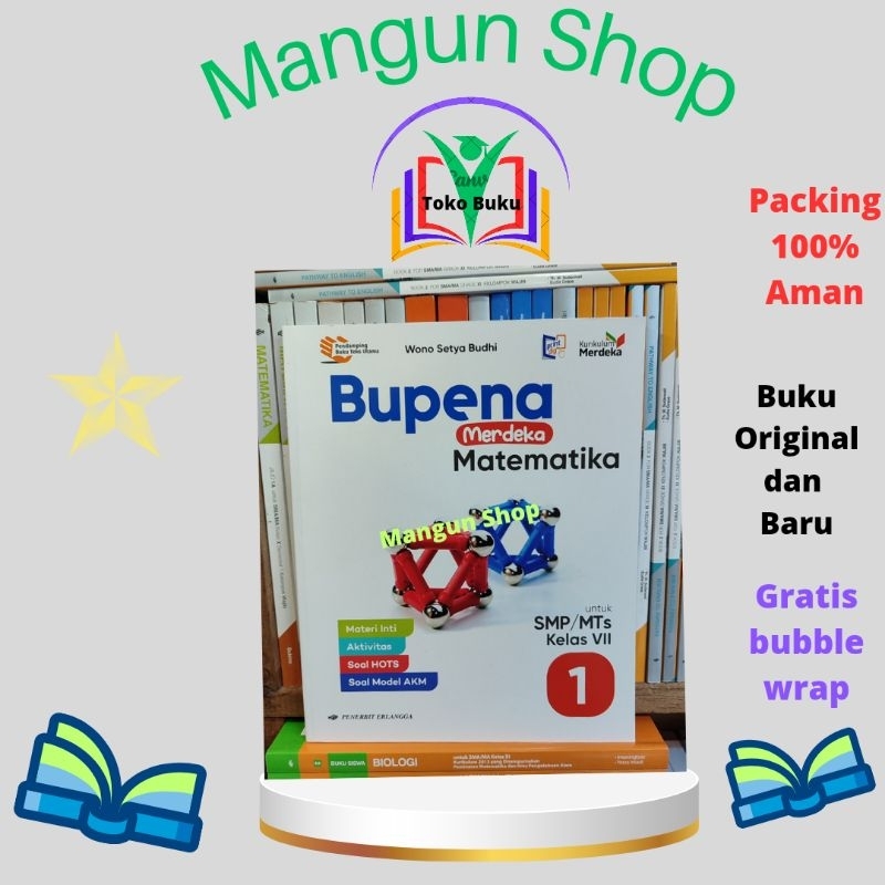 Jual Buku Bupena Merdeka Matematika Kelas 7,8,9 SMP/MTs Kurikulum Merdeka Erlangga | Shopee ...