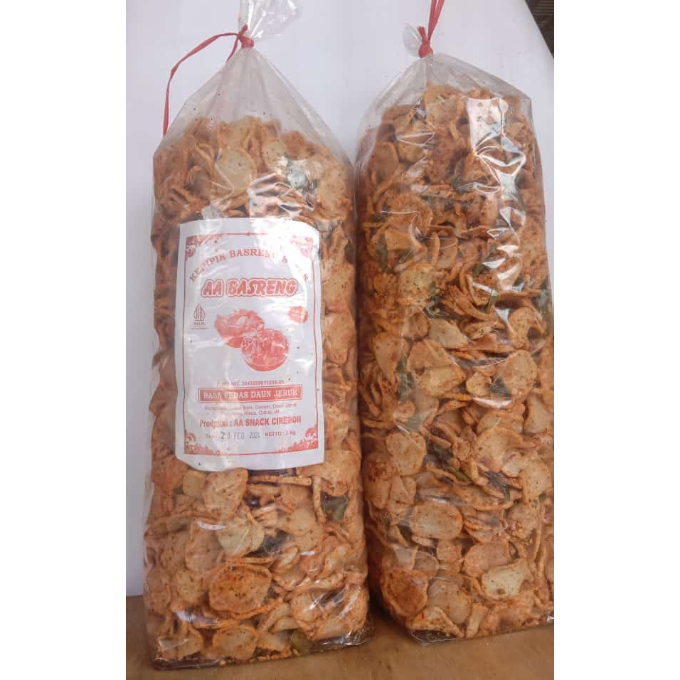 Jual AA Basreng Koin Pedas 1 kg Basreng Bulat Pedas Daun Jeruk | Shopee ...
