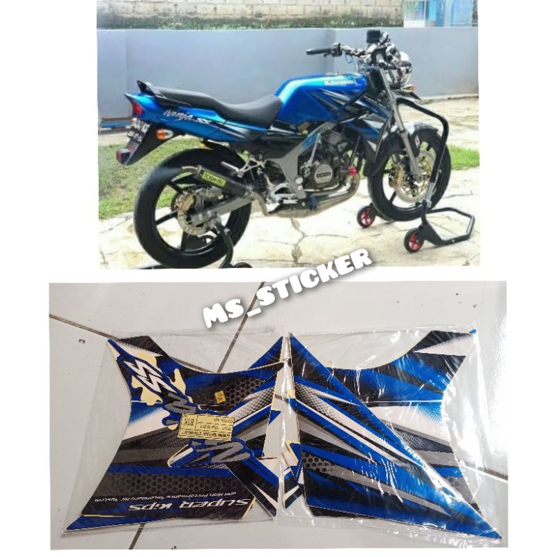 Jual Sticker striping ninja ss 2013 biru | Shopee Indonesia