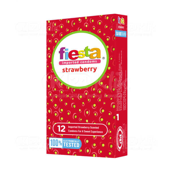 Jual Kondom Fiesta Strawberry Isi 12s | Shopee Indonesia