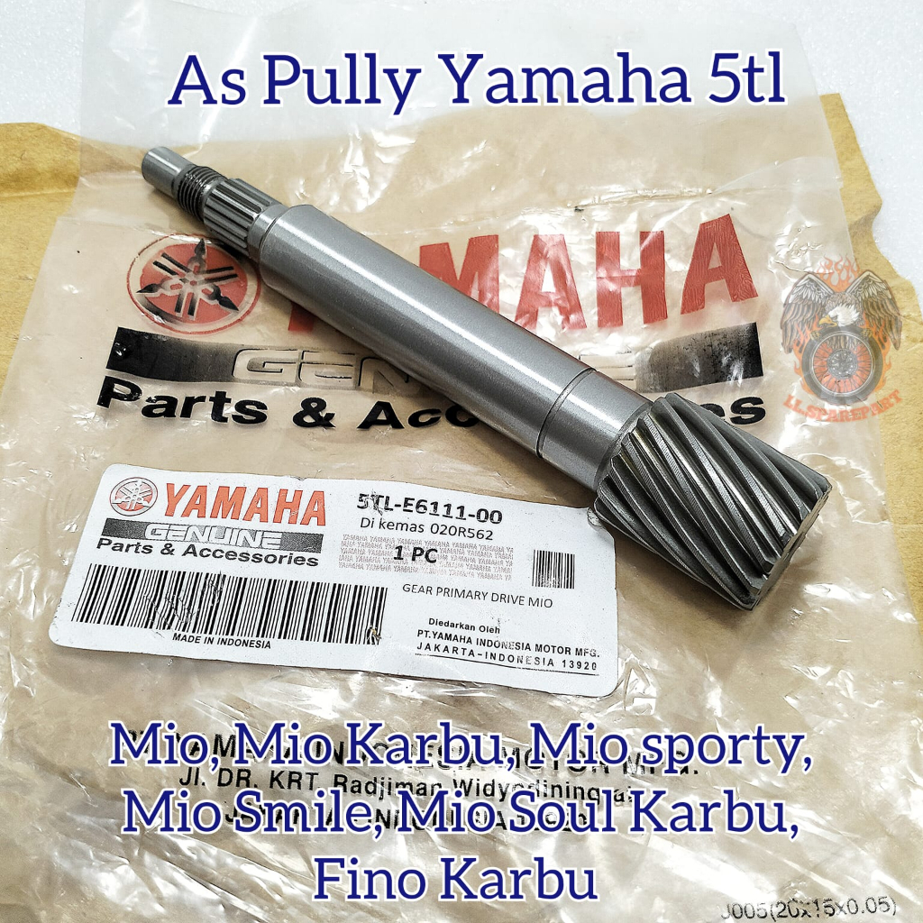 Jual AS Pully Belakang Yamaha 5TL Asli Original Shaft Drive Pulley Mio Karbu Mio Sporty Mio ...